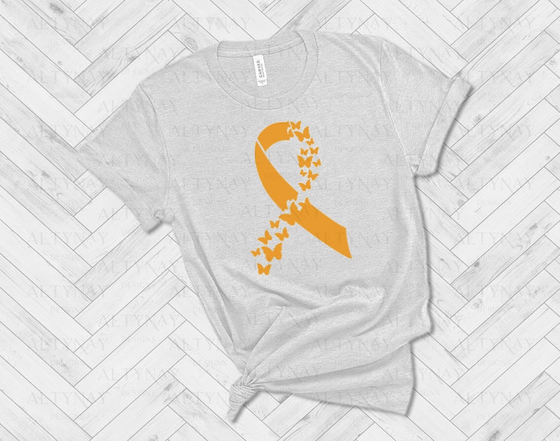 Appendix Butterfly Cancer Ribbon SVG Appendix Cancer SVG - Etsy