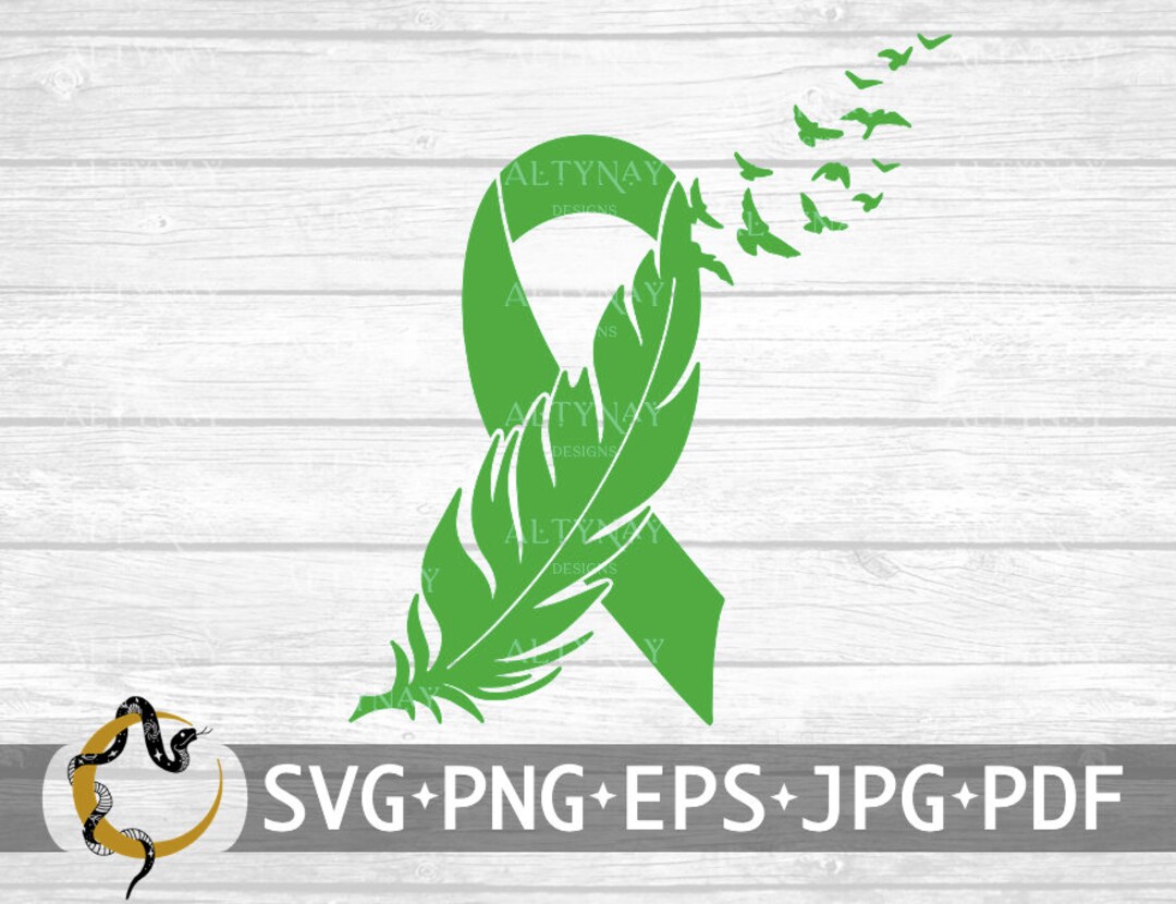 Organ Donor Feather Ribbon Svg, Organ Donor Ribbon Svg, Organ Donor ...