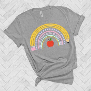 Teacher Rainbow SVG, Rainbow SVG, Cute Teacher Design Svg, Teacher ...