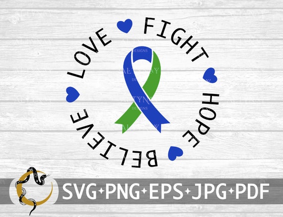 Neurofibromatosis Fight Hope Believe Love SVG | Etsy