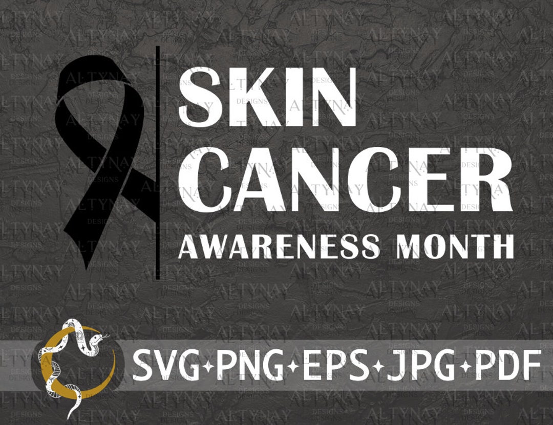 Skin Cancer Awareness SVG, Skin Cancer Support SVG, Skin Cancer Ribbon ...