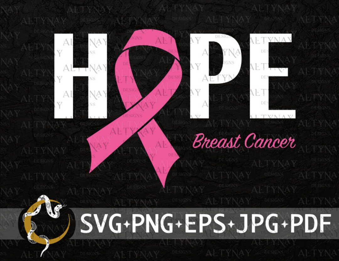 Breast Cancer Hope SVG, Breast Cancer Support SVG, Breast Cancer Ribbon ...
