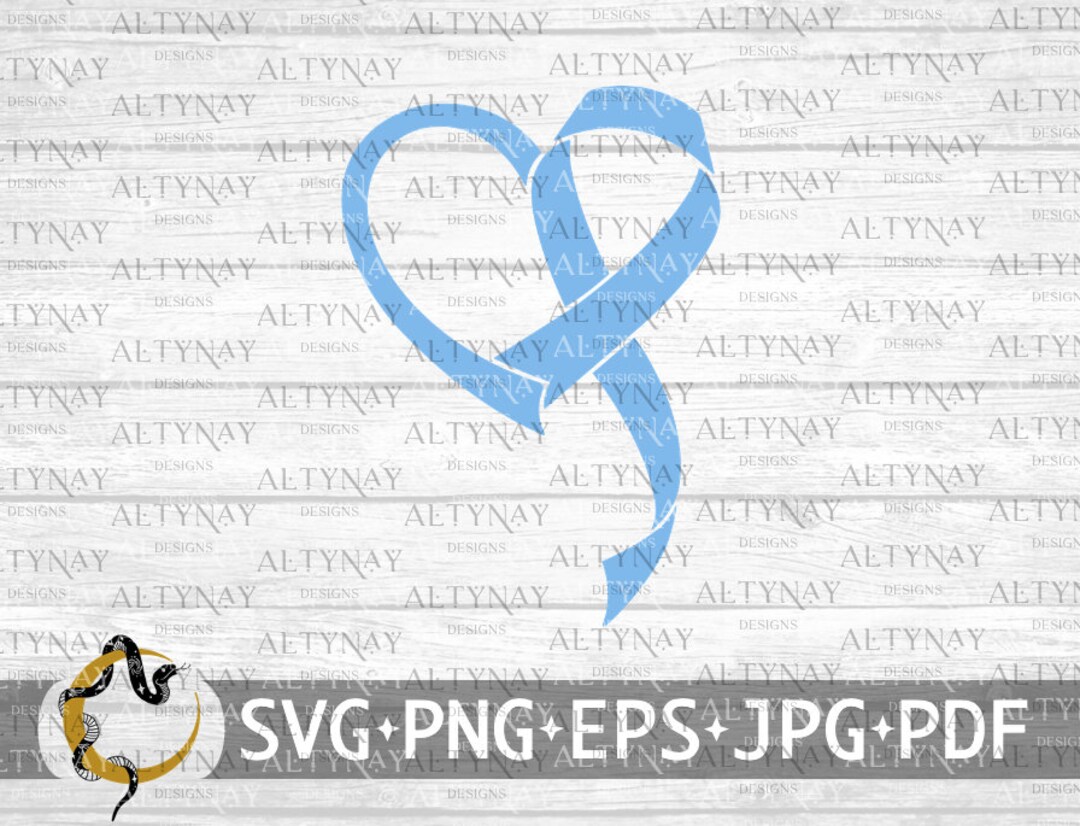 Prostate Cancer Heart Ribbon SVG, Prostate Cancer Awareness, Prostate ...