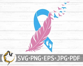 Infant Loss Ribbon PNG SVG - Etsy