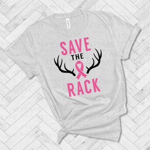 Breast Cancer Save the Rack Ribbon SVG, Breast Cancer Awareness SVG ...