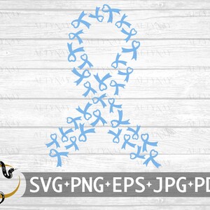Prostate Cancer Heart Ribbon SVG Prostate Cancer Awareness - Etsy