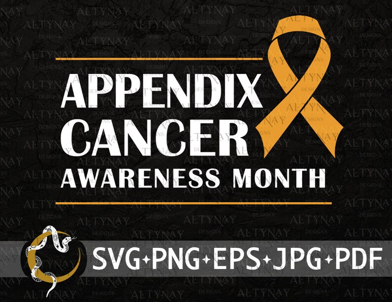 Appendix Cancer Awareness SVG Appendix Cancer Support SVG - Etsy