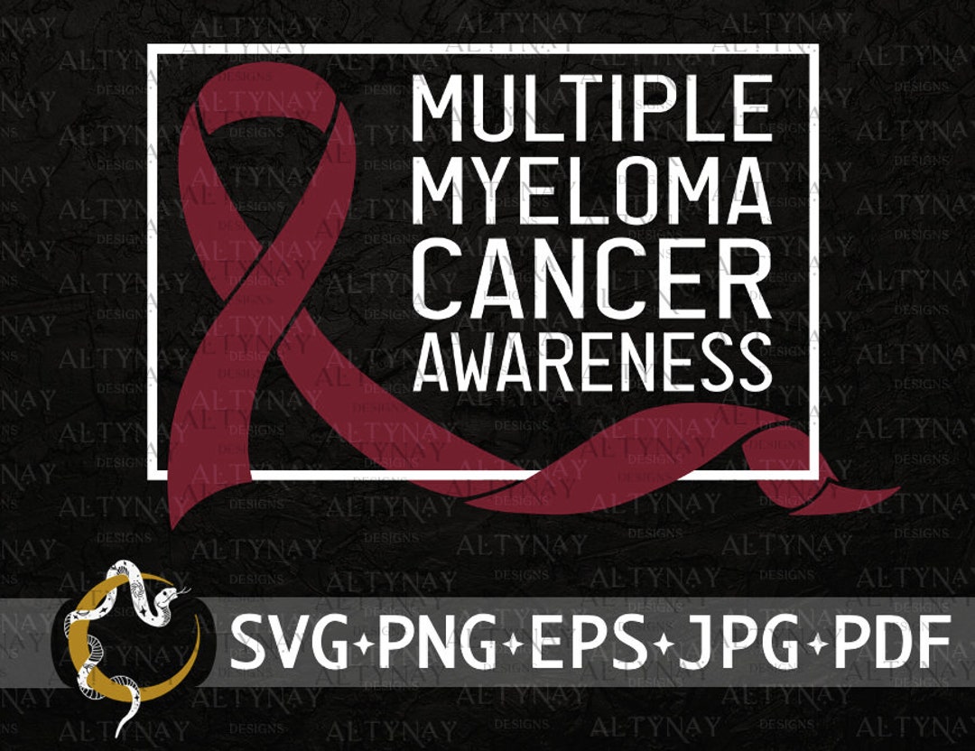 Multiple Myeloma Cancer Awareness SVG, Multiple Myeloma Cancer Ribbon ...