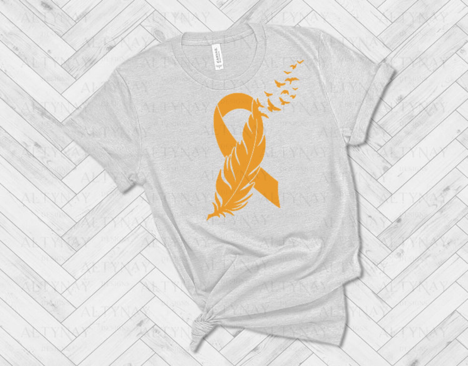 Feather Appendix Cancer Ribbon SVG Appendix Cancer Ribbon | Etsy