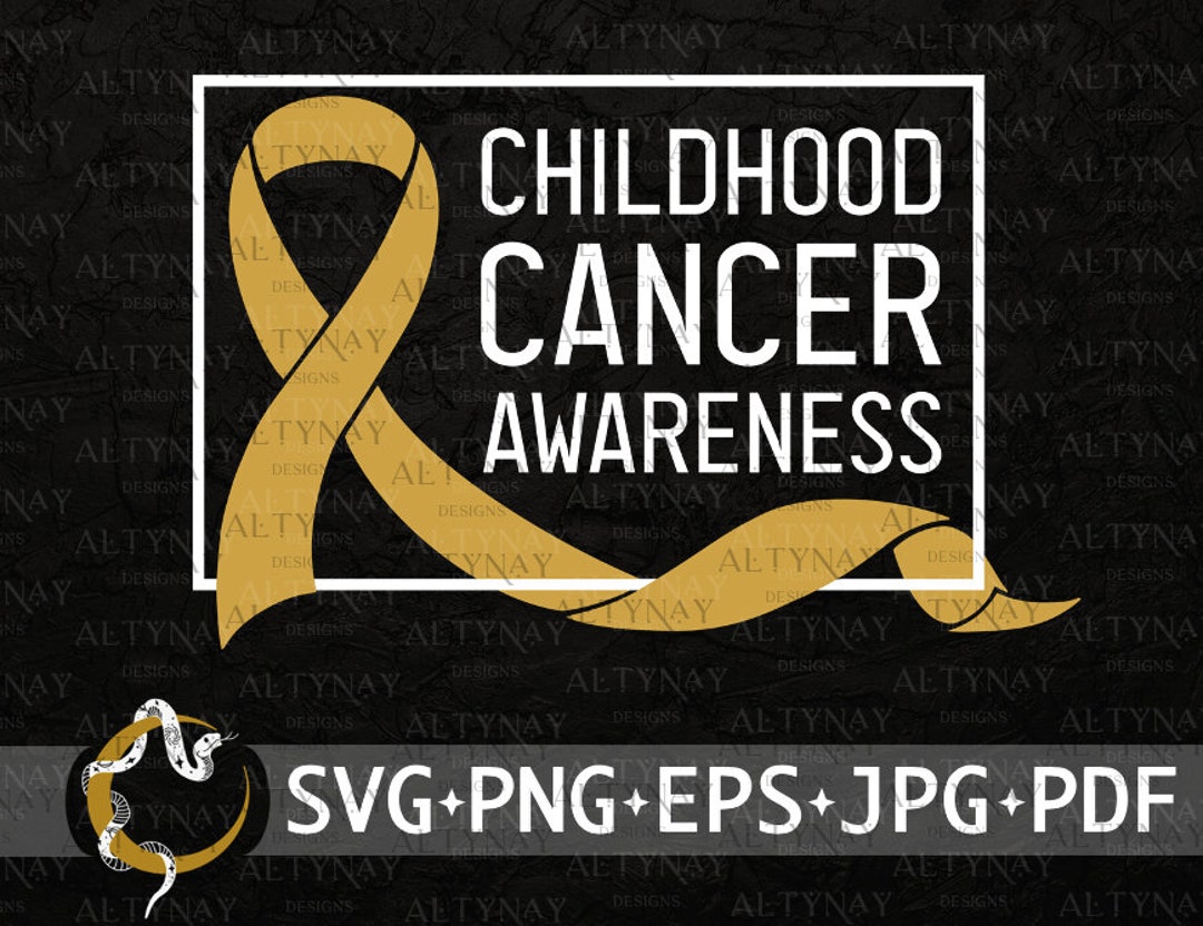 Childhood Cancer Awareness SVG, Childhood Cancer Ribbon SVG, Childhood ...