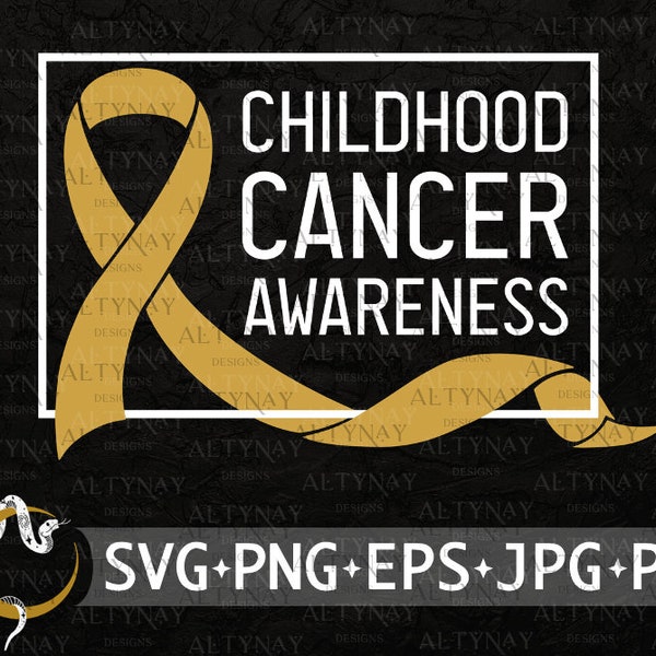 Childhood Cancer Ribbon Svg - Etsy