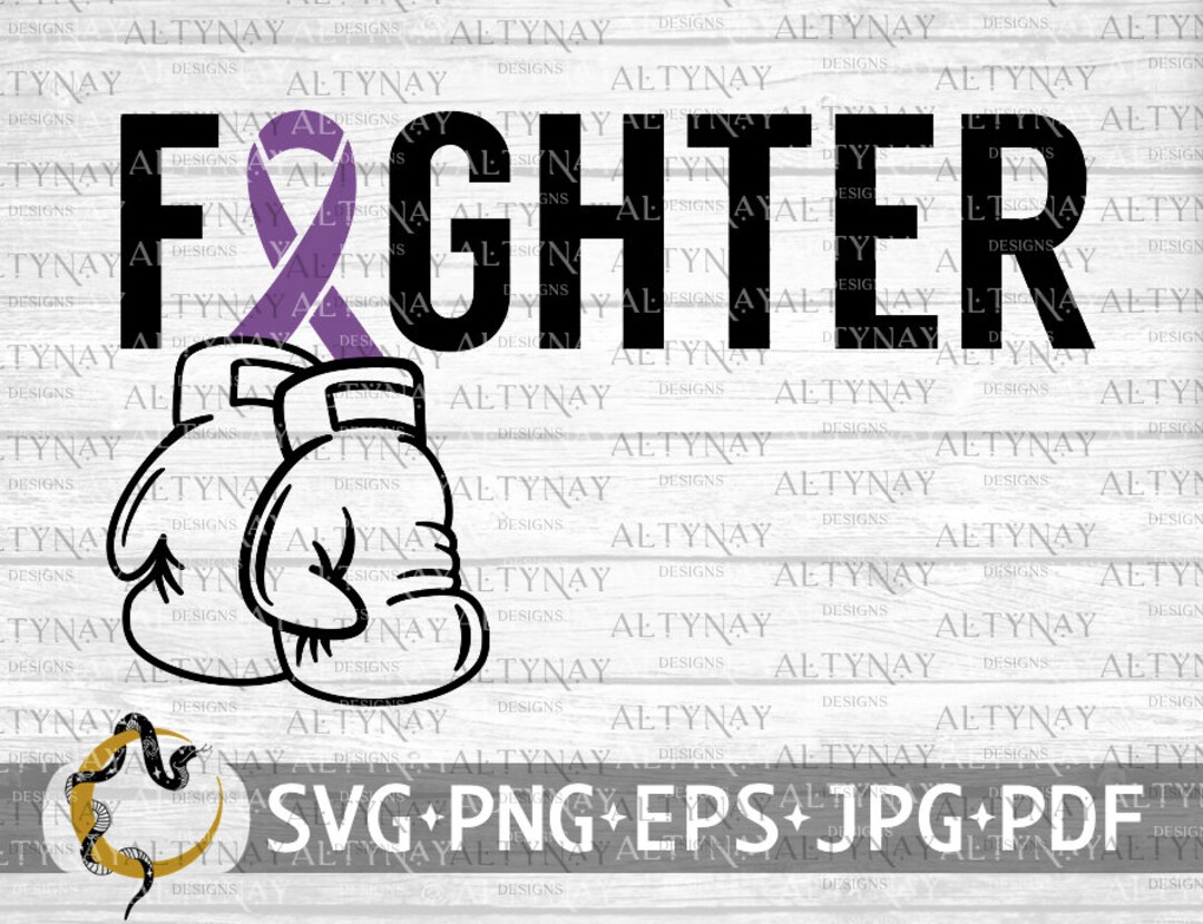Lupus Fighter Awareness SVG, Lupus Boxing Gloves Ribbon, Purple Ribbon ...