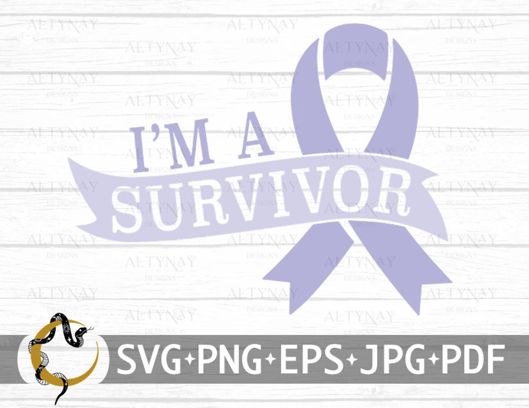Stomach Survivor Cancer SVG, Stomach Cancer Awareness Ribbon SVG ...