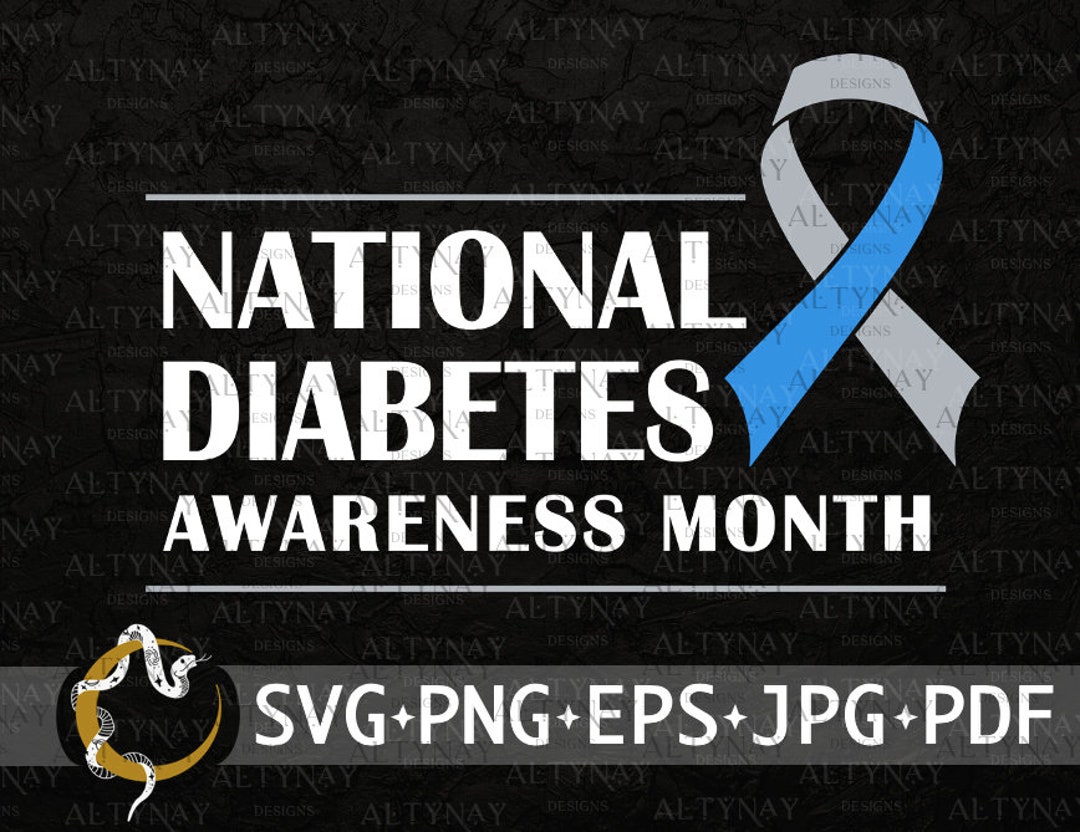 Diabetes Awareness SVG, National Diabetes Awareness SVG, Diabetes ...