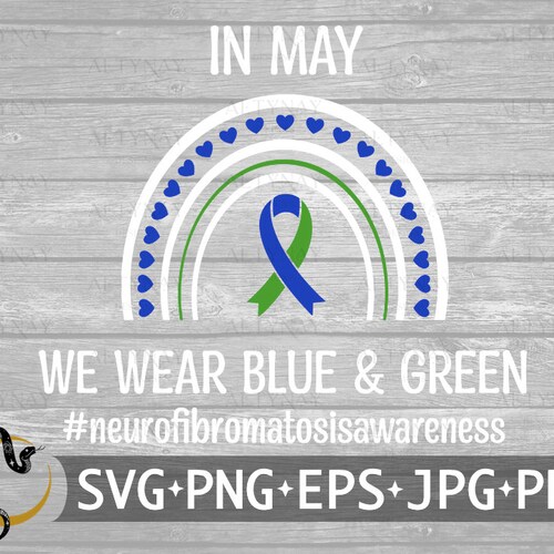 Neurofibromatosis Awareness Butterfly Ribbon SVG - Etsy