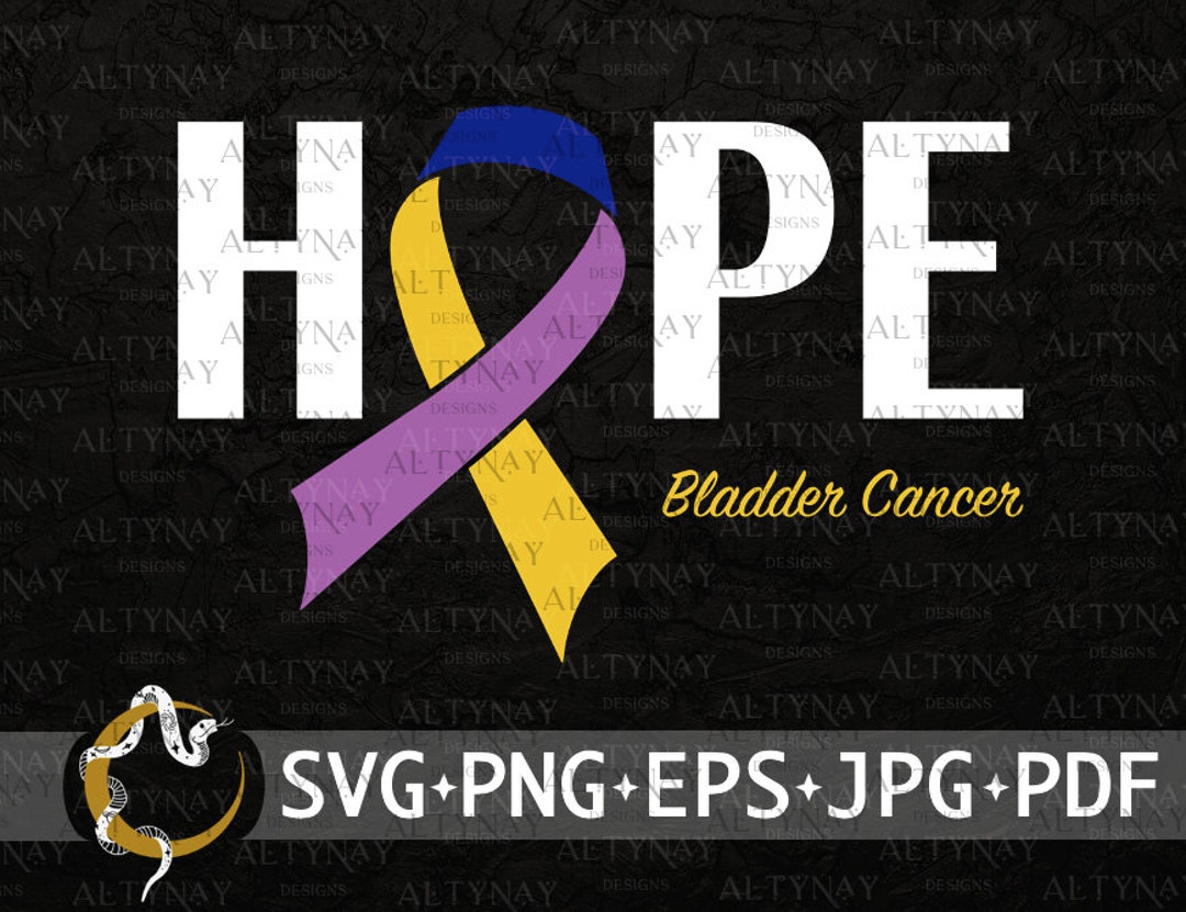 Bladder Cancer Hope SVG, Bladder Cancer Support SVG, Bladder Cancer ...