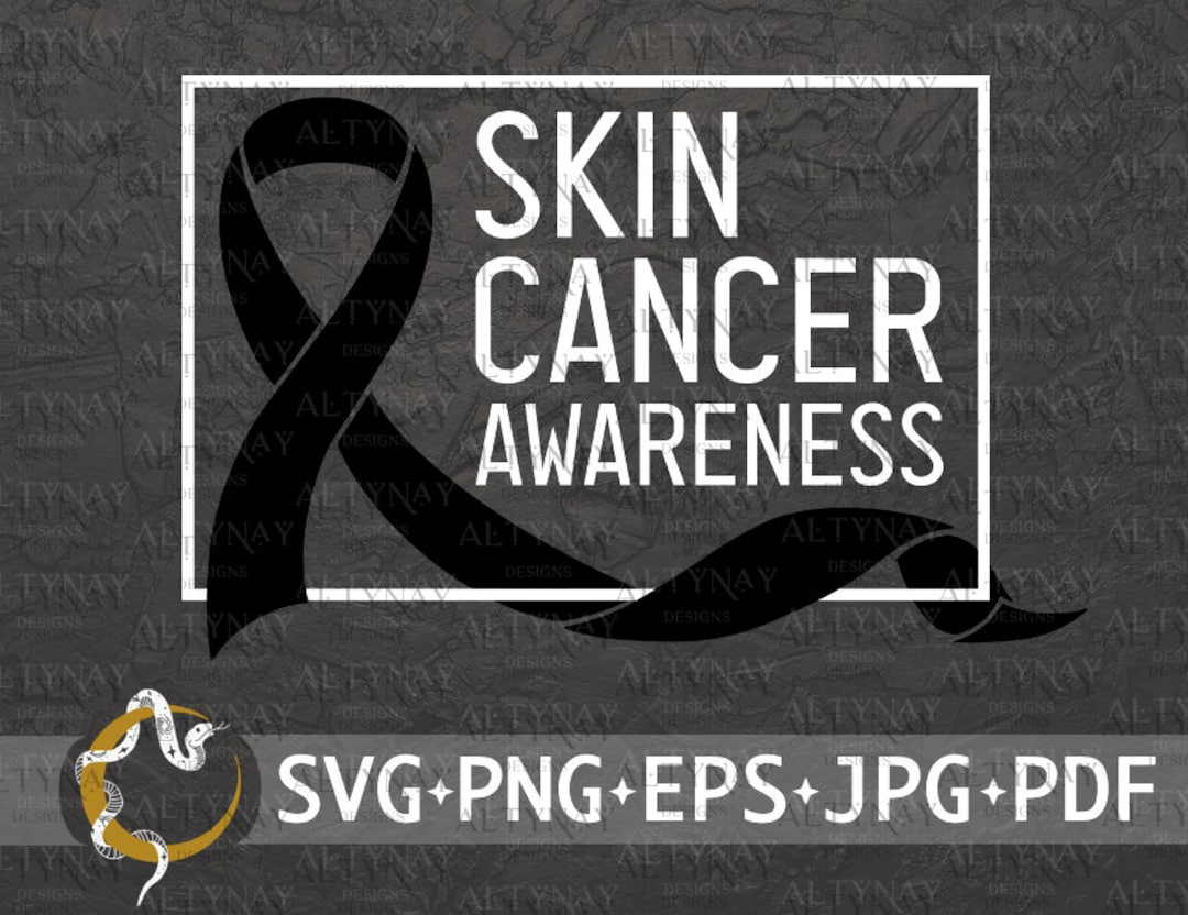 Skin Cancer Awareness SVG, Skin Cancer Support SVG, Skin Cancer Ribbon ...