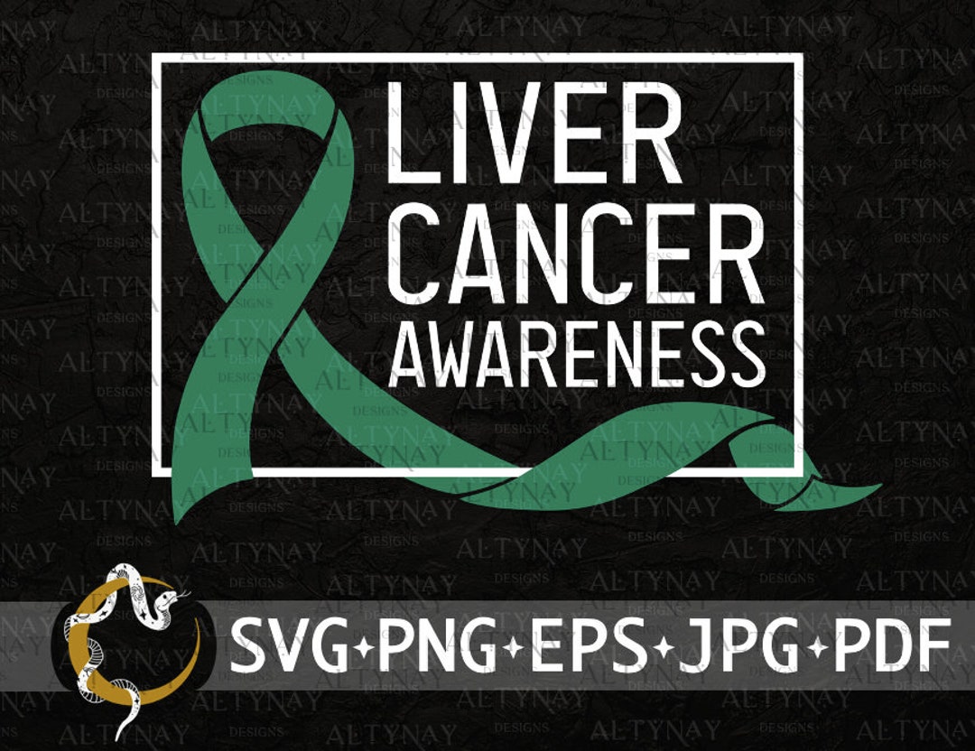 Liver Cancer Awareness SVG, Liver Cancer Ribbon SVG, Liver Cancer ...