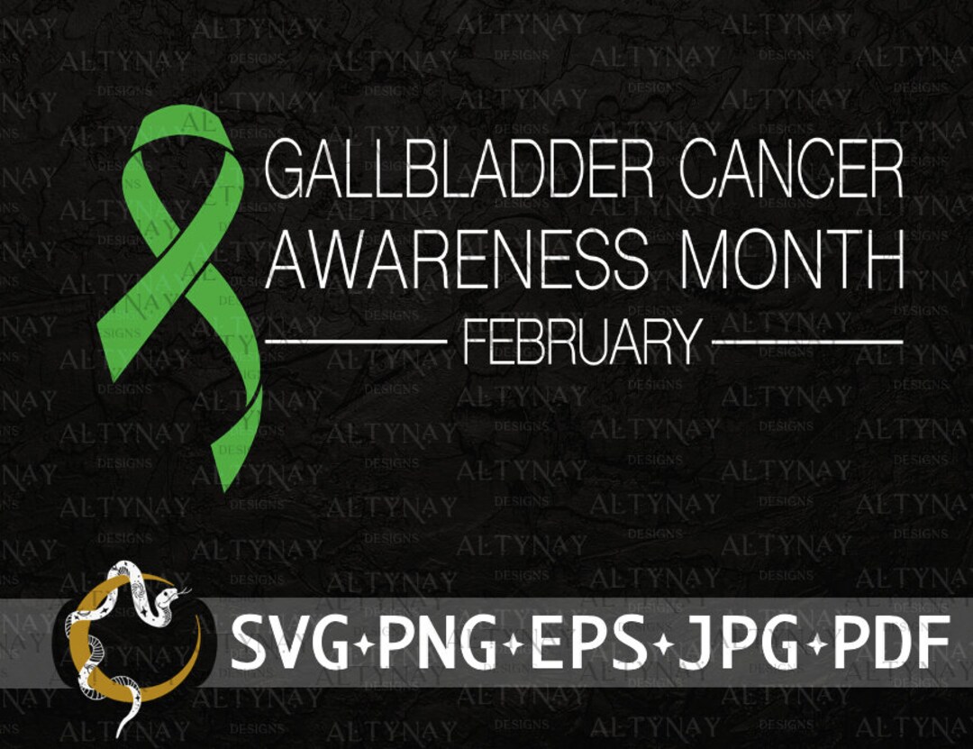 Gallbladder Cancer Awareness Month SVG, Gallbladder Cancer Ribbon SVG ...