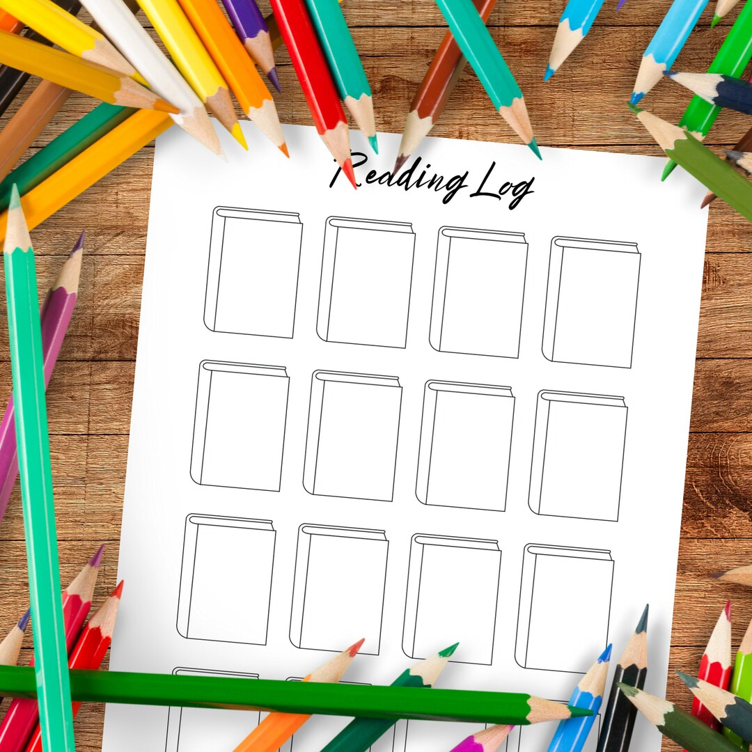 Printable Reading Logs Book Cover Art Reading Logs Book - Etsy España
