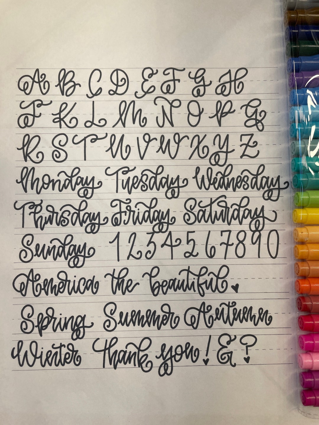 New Lettering Sheets Putting Letters Together - Etsy