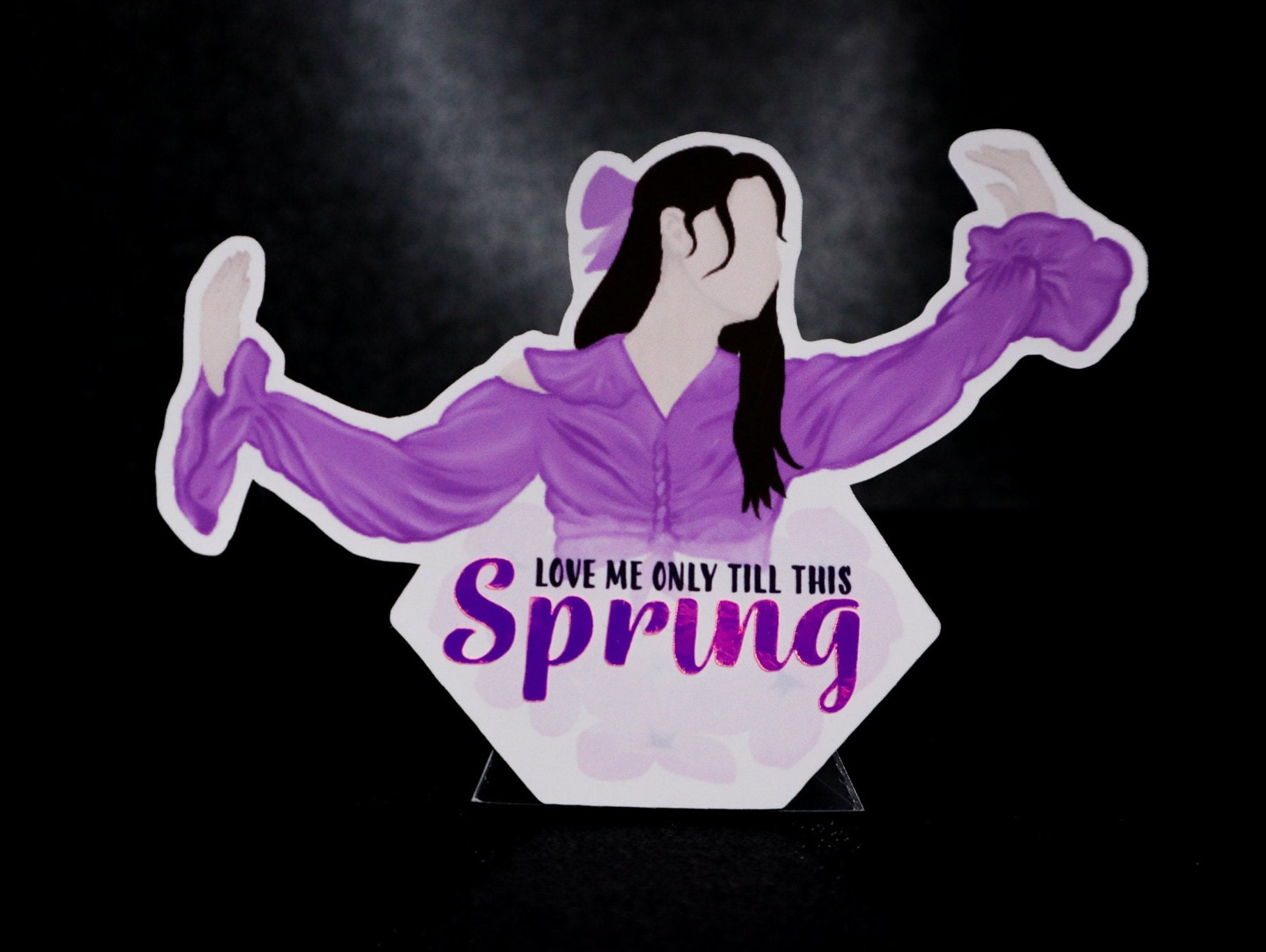 IU Lilac Iridescent Text Sticker - Etsy
