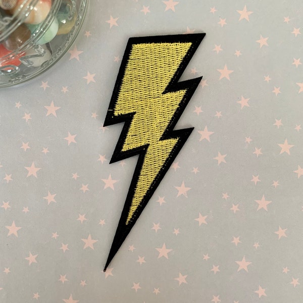 Lightning Bolt Patch - Etsy
