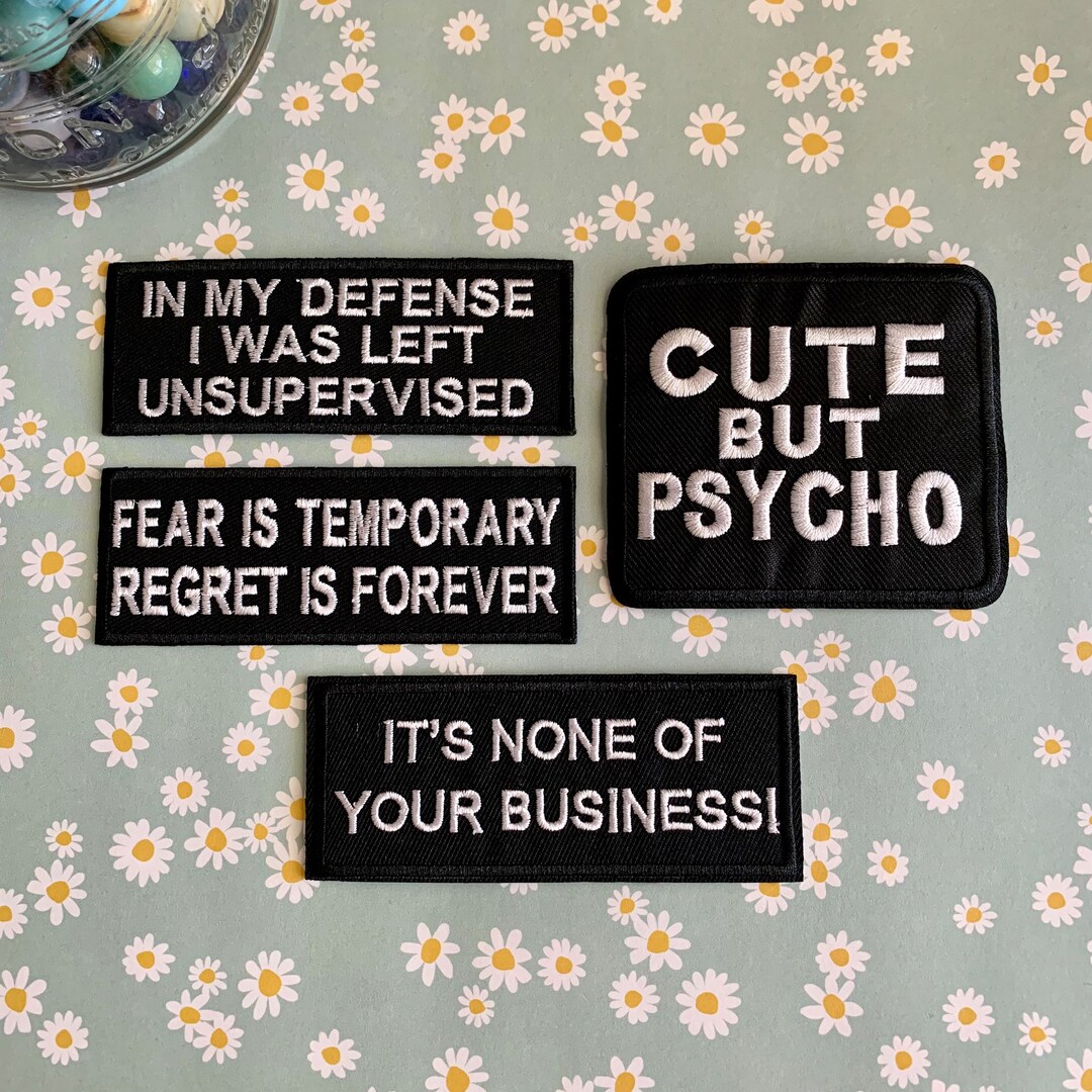 Funny Sayings 1 Iron-on/sew-on Patch - Etsy
