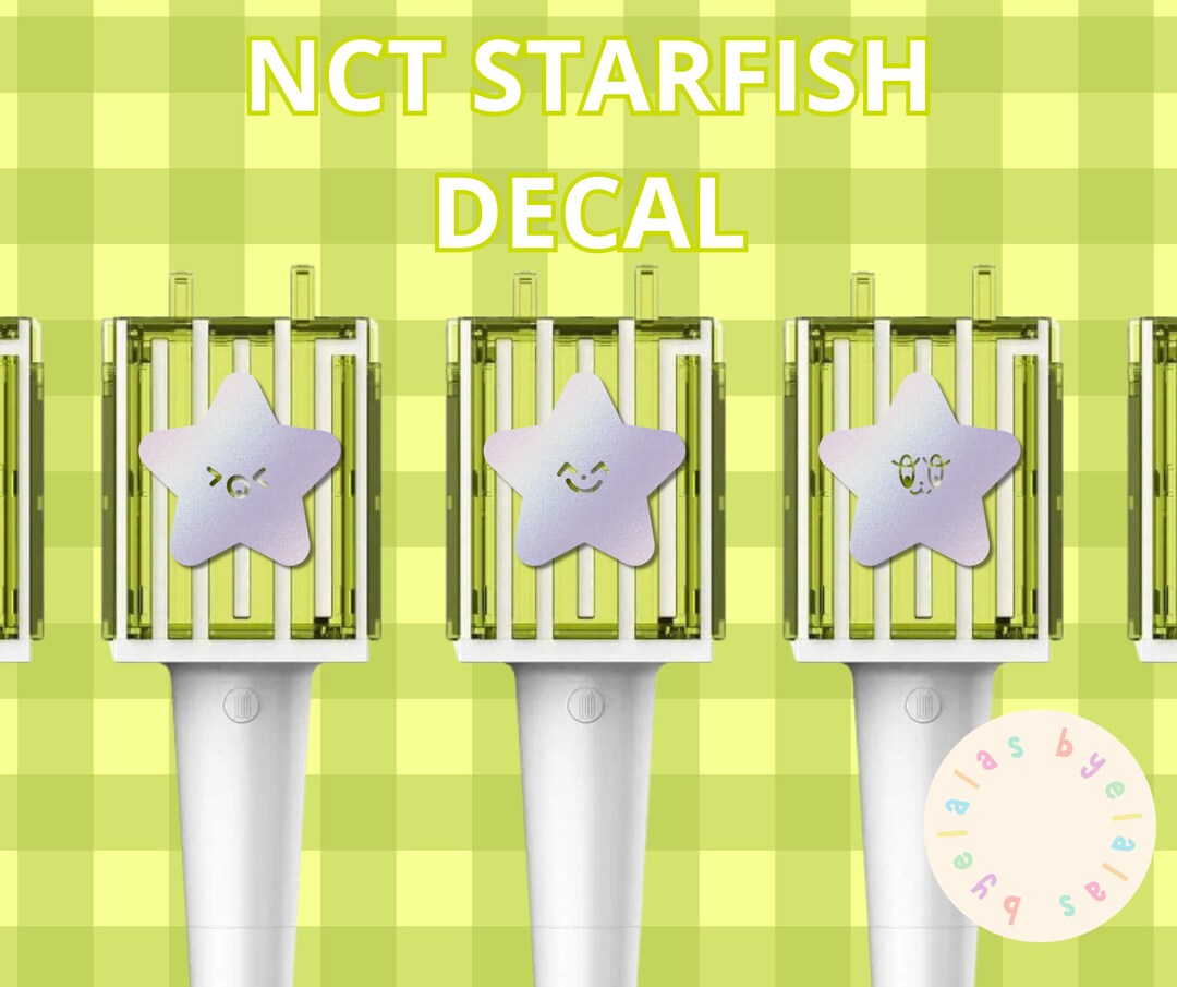 NCT 127 STARFISH DECAL Lightstick Sticker Vinyl - Nct 127 Neobong - Etsy