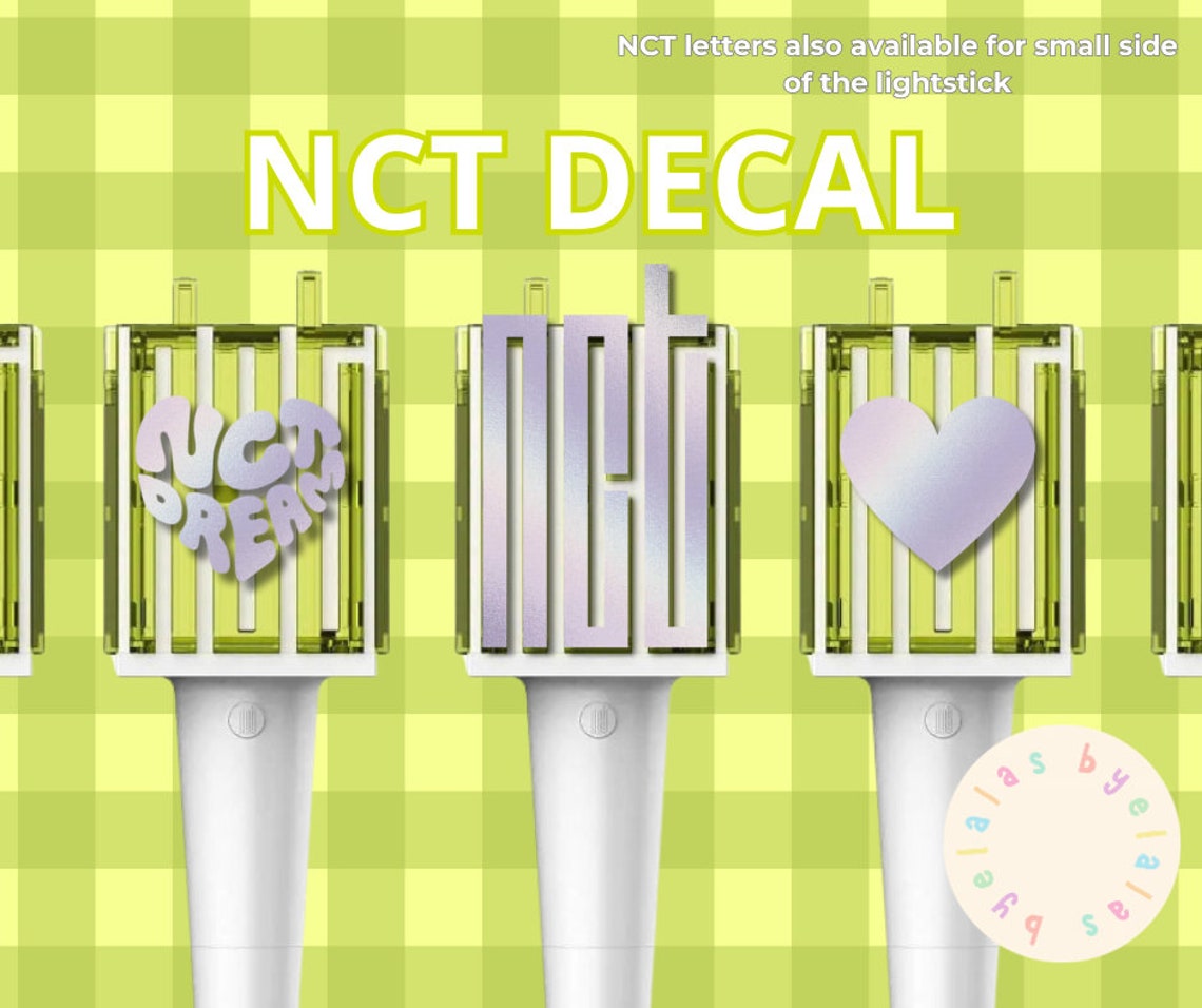 NCT DECAL Lightstick Sticker Vinyl - Nct Dream Nct 127 Wayv Neobong ...