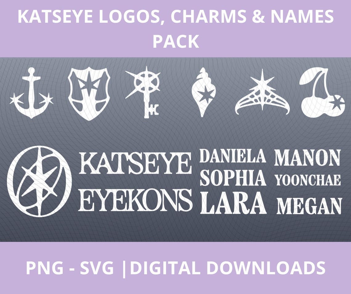 KATSEYE Logos | SVG PNG Bundle | Digital Download Files Perfect for ...
