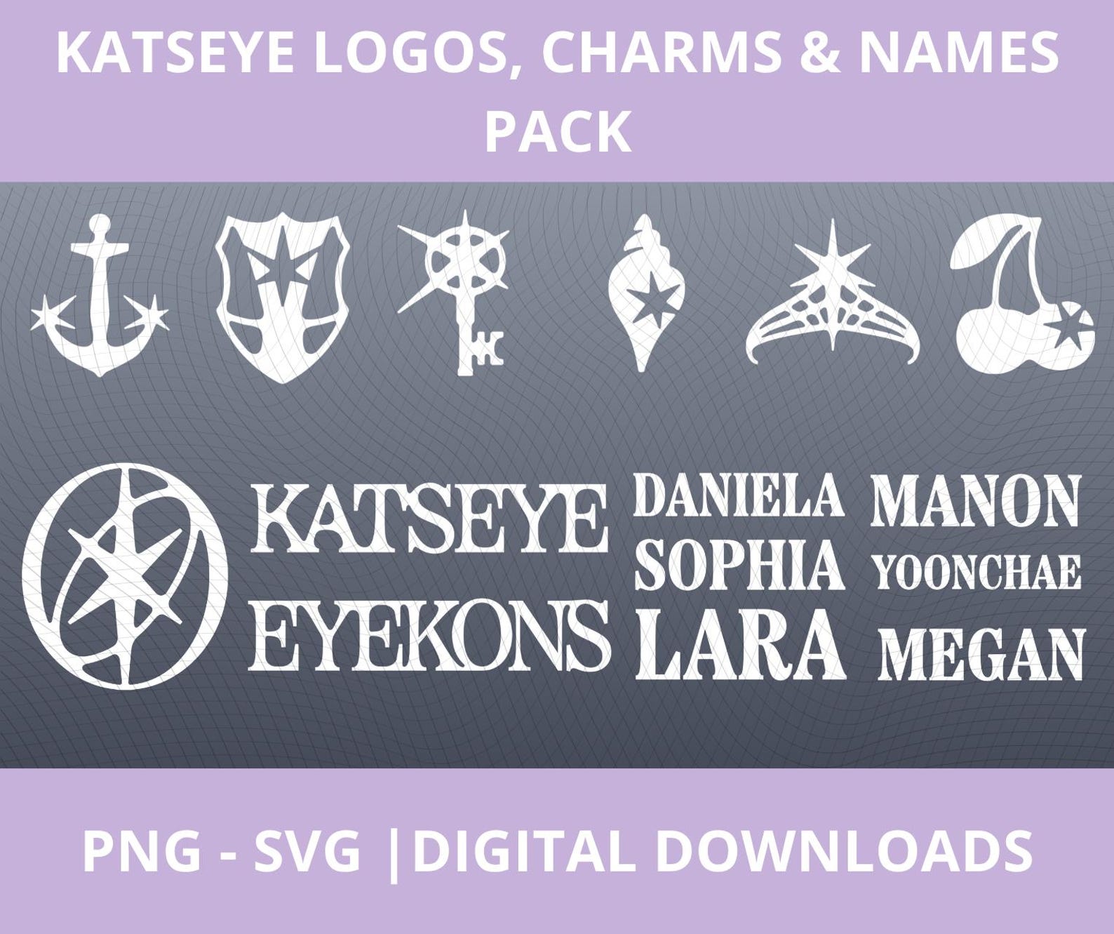 KATSEYE Logos | SVG PNG Bundle | Digital Download Files Perfect for ...