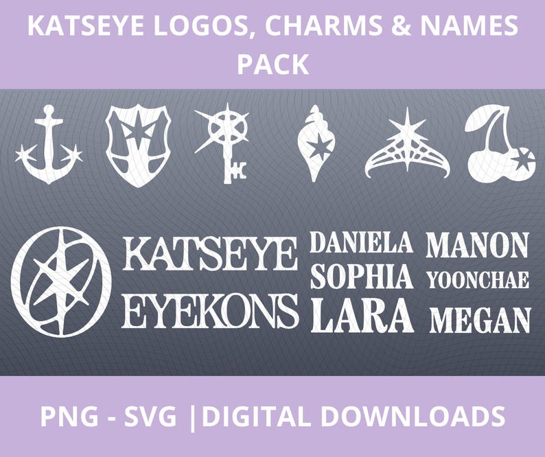 KATSEYE Logos | SVG PNG Bundle | Digital Download Files Perfect for Cricut & Crafts - Etsy