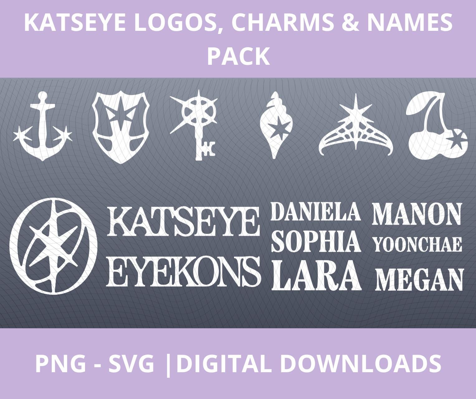 KATSEYE Logos | SVG PNG Bundle | Digital Download Files Perfect for ...