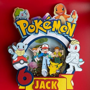 Pokémon Birthday Cake Topper - Etsy