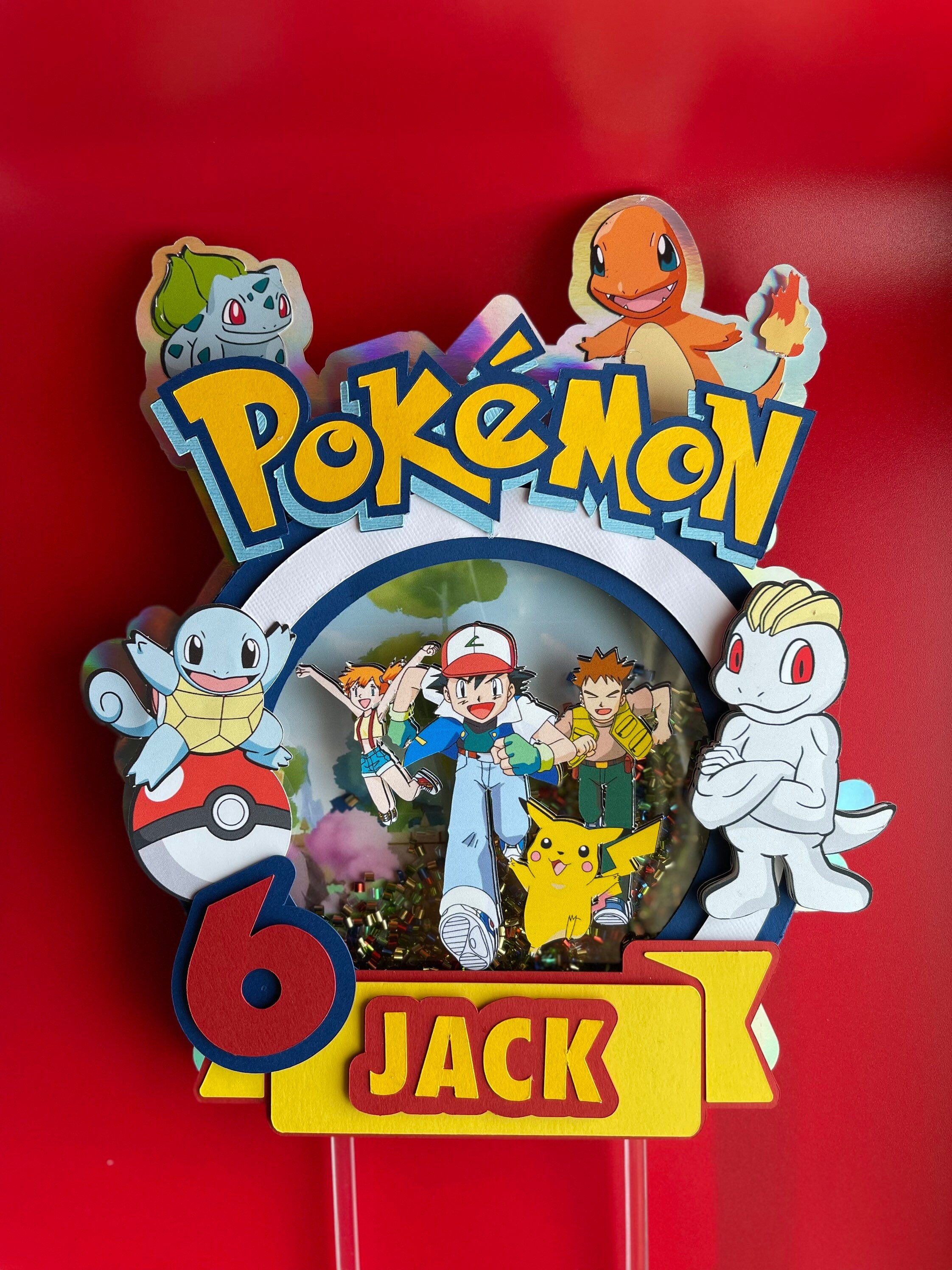 Pokémon Birthday Cake Topper - Etsy