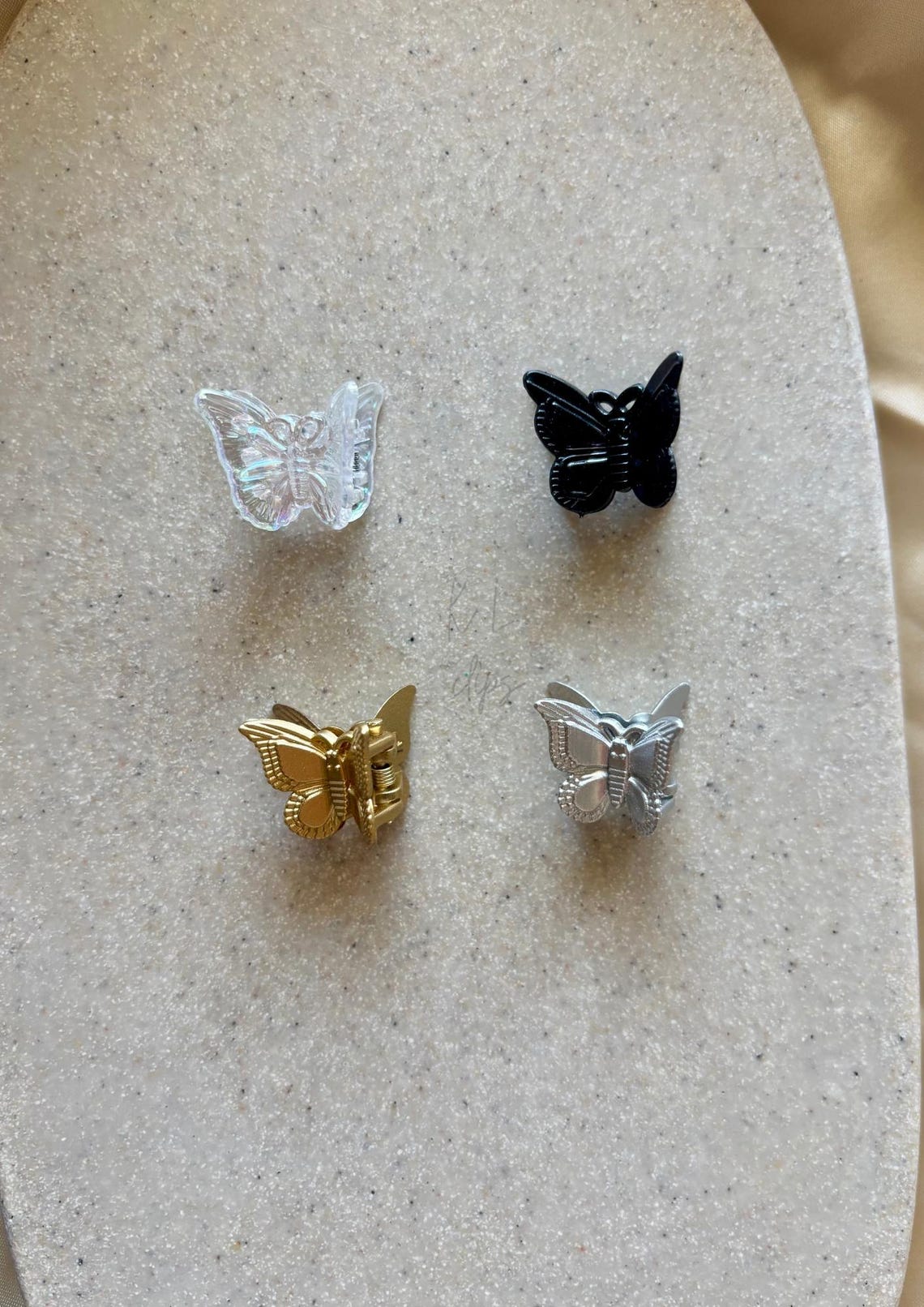 6x Mini Butterfly Claw Clips - Gold Clips | Minimalist Everyday Clips ...