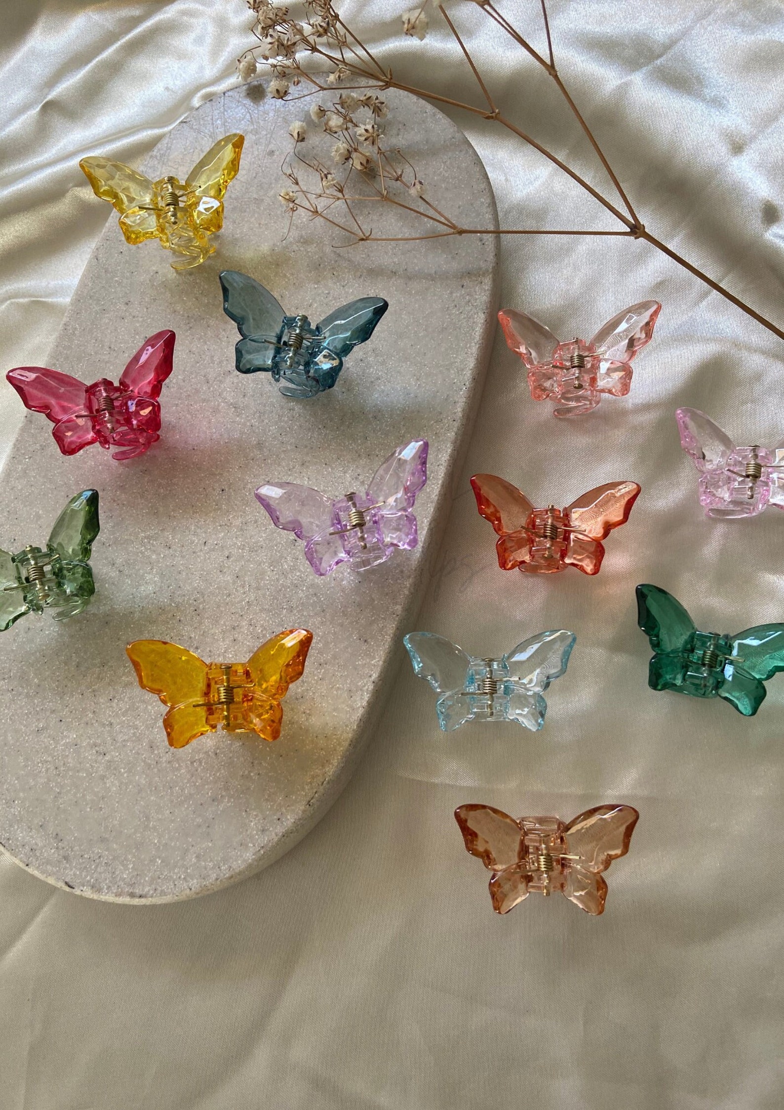 Butterfly Mini Claw Clips - 12 Designs | Matte and Clear Clips ...