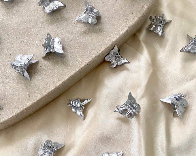 9x Mini Butterfly Claw Clips Gold Clips Minimalist Everyday Clips for ...