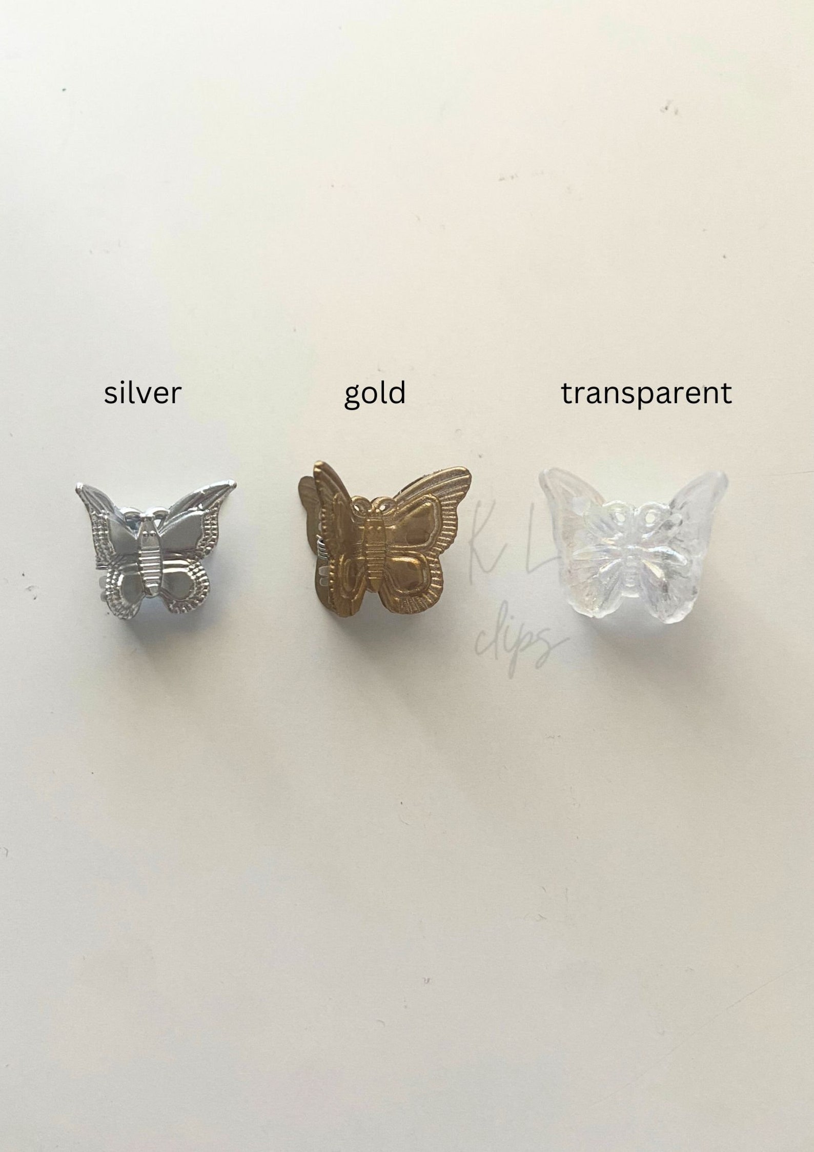 6x Mini Butterfly Claw Clips - Gold Clips | Minimalist Everyday Clips ...