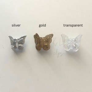 9x Mini Butterfly Claw Clips Gold Clips Minimalist Everyday Clips for ...