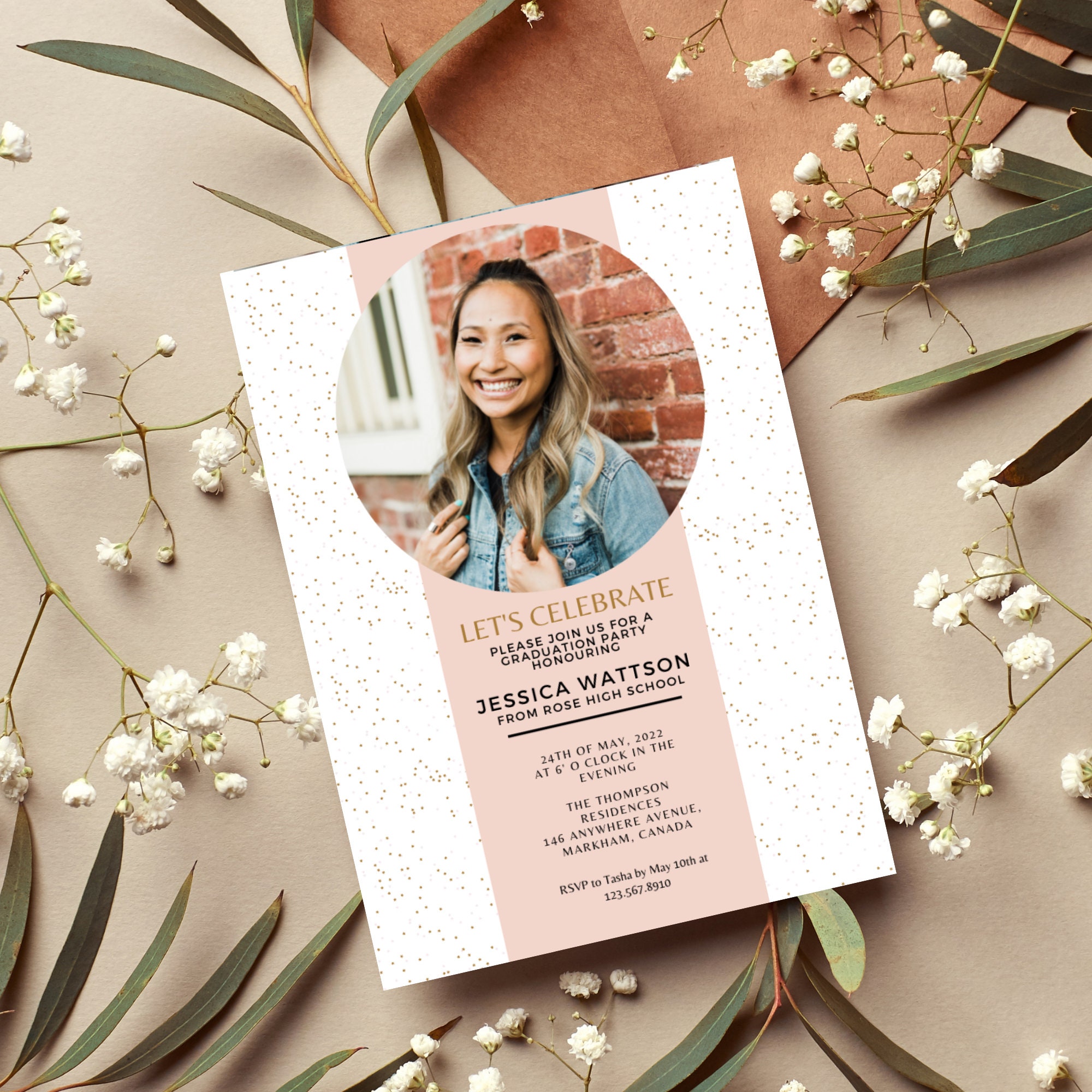 Editable Graduation Party Invitation, Class of 2022 Graduation ...