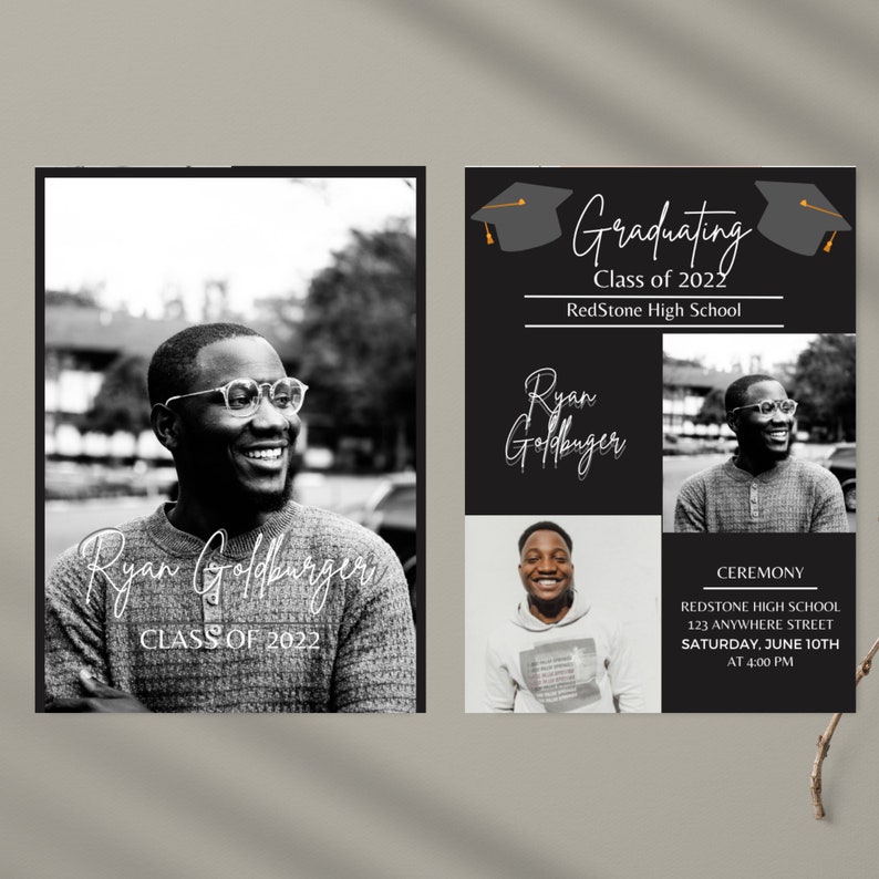 Editable Graduation Party Invitation Class of 2022 Graduation - Etsy Canada