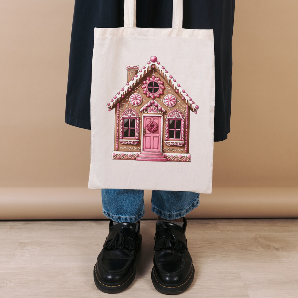 Pink Gingerbread House Clipart Pink Christmas Clipartplr - Etsy Canada