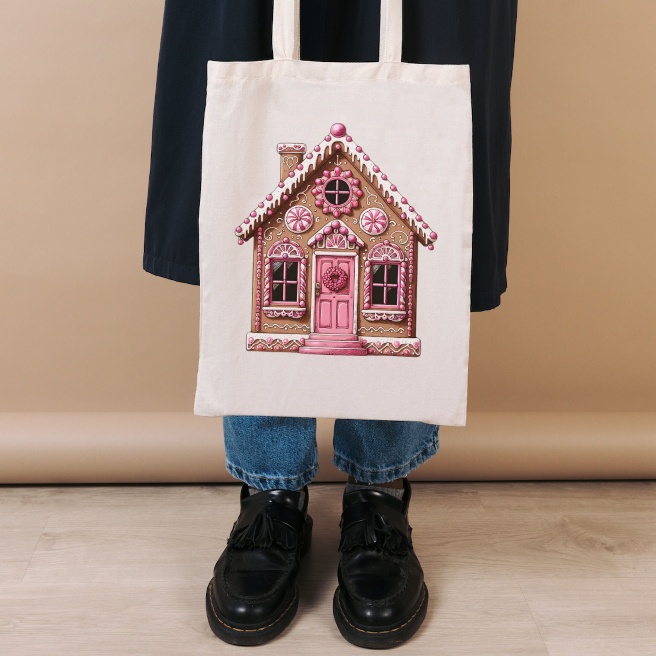 Pink Gingerbread House Clipart, Pink Christmas Clipart,plr, Commercial ...