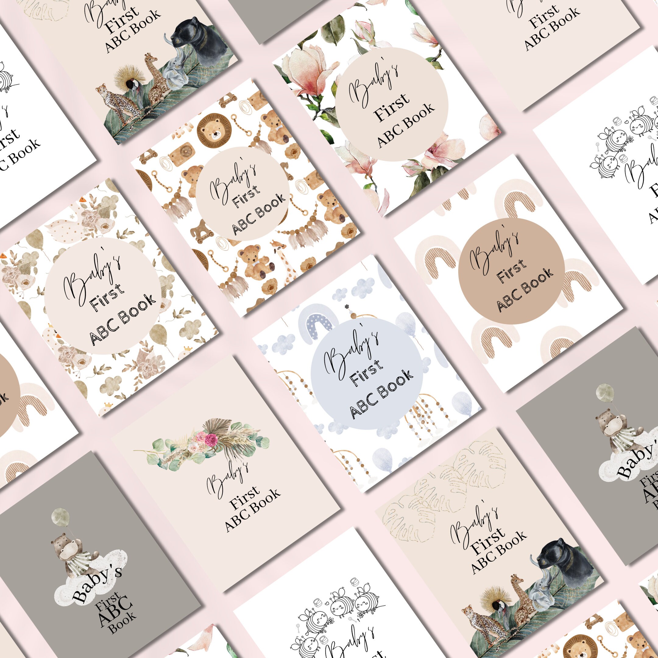 Plr ABC Coloring Book for Baby Shower, Plr Template, Plr Printable ...