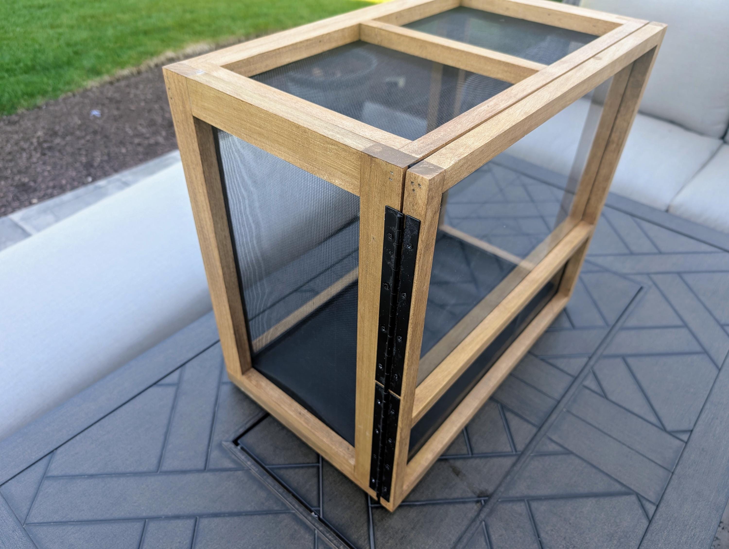 Large Monarch Butterfly Habitat, Caterpillar Rearing Cage, Wooden ...