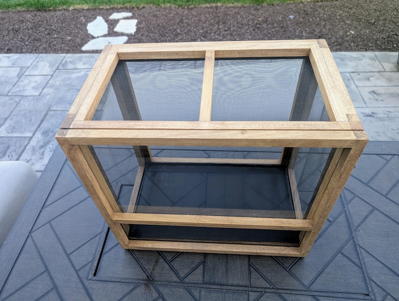 Large Monarch Butterfly Habitat, Caterpillar Rearing Cage, Wooden ...