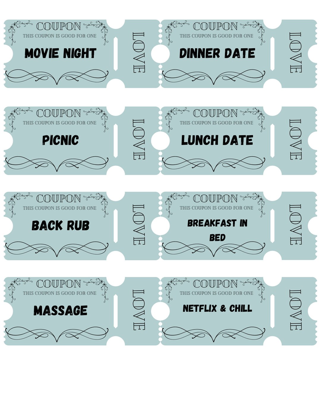 Come Get These FUN EDITABLE Love Coupons the Possibilities Are Endless ...