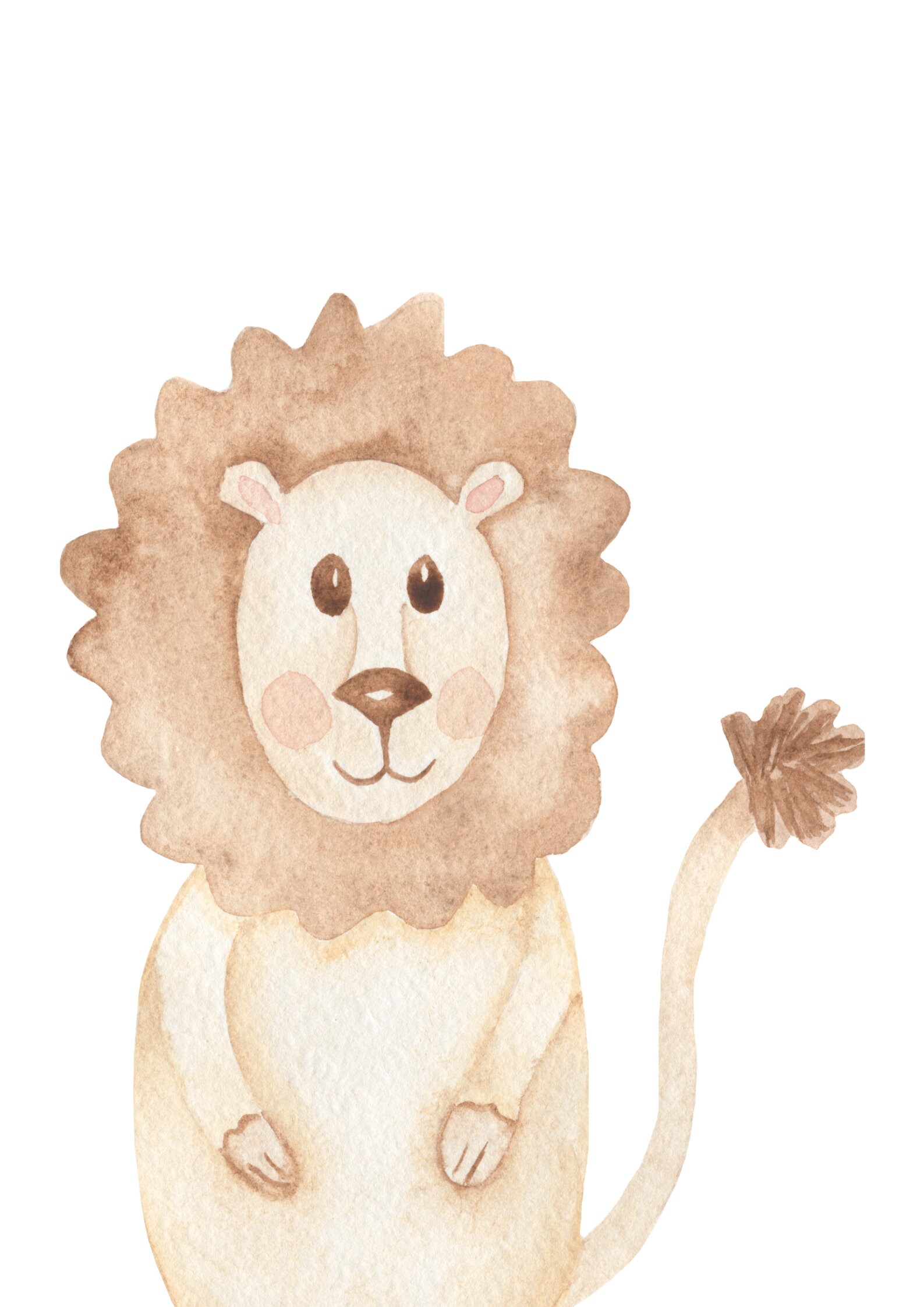 Set of Printable Posters Soft Pastel Animals - Etsy